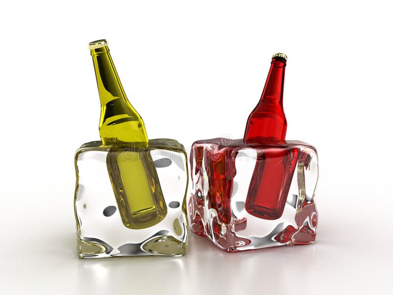 Set with Bottles of Frozen Potion, Magic Elixir Stock Vector ...