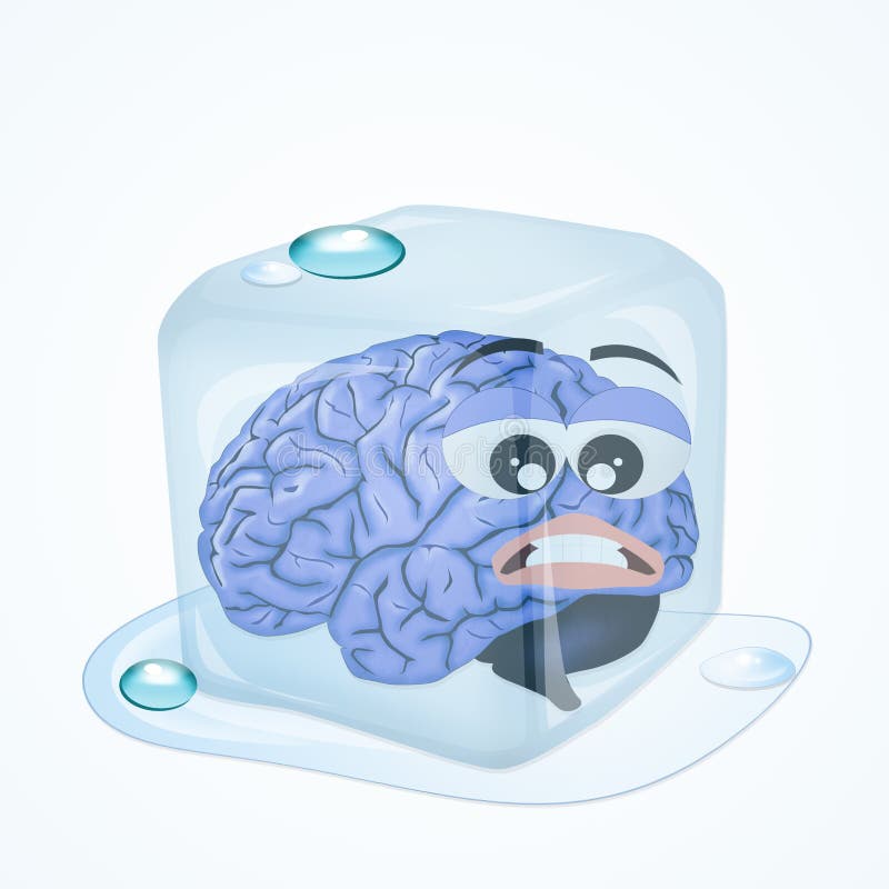 Frozen brain stock illustration. Illustration of neurobiology - 58705261