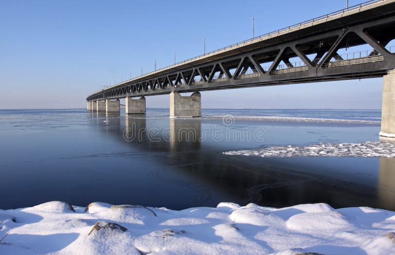 Frozen bridge stock image. Image of continue, neverending - 17600521