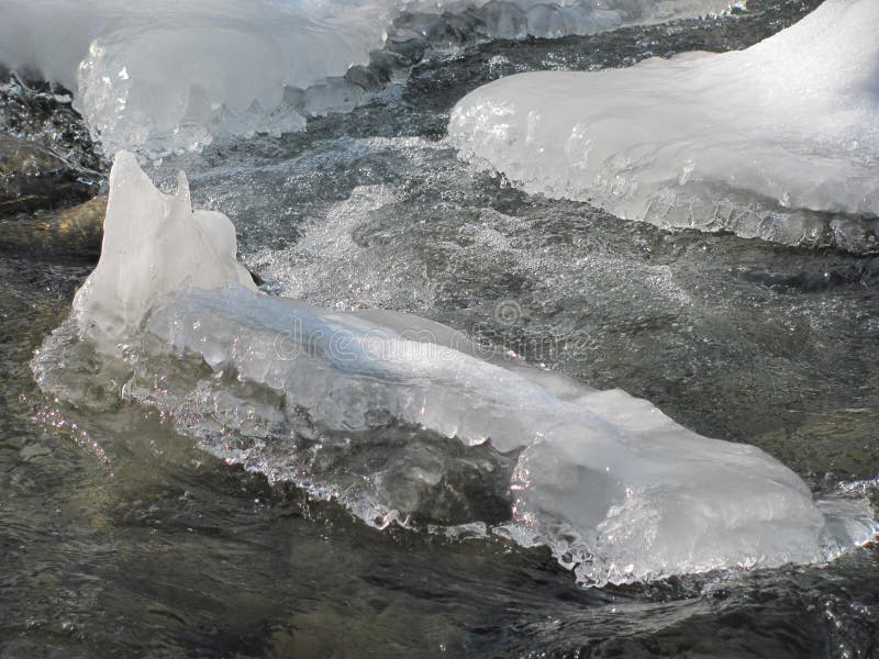 Frozen brook stock image. Image of coldness, glitter - 48375023