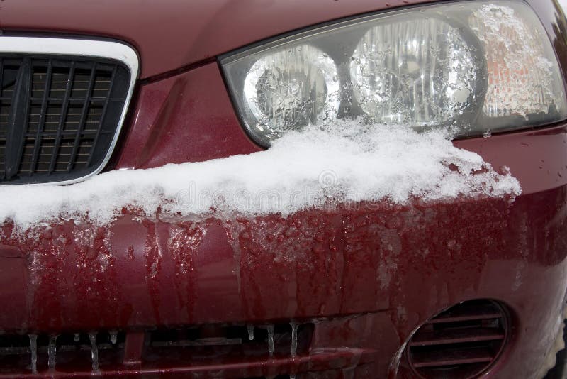 Frozen Car stock photo. Image of headlights, nature, color - 11630308