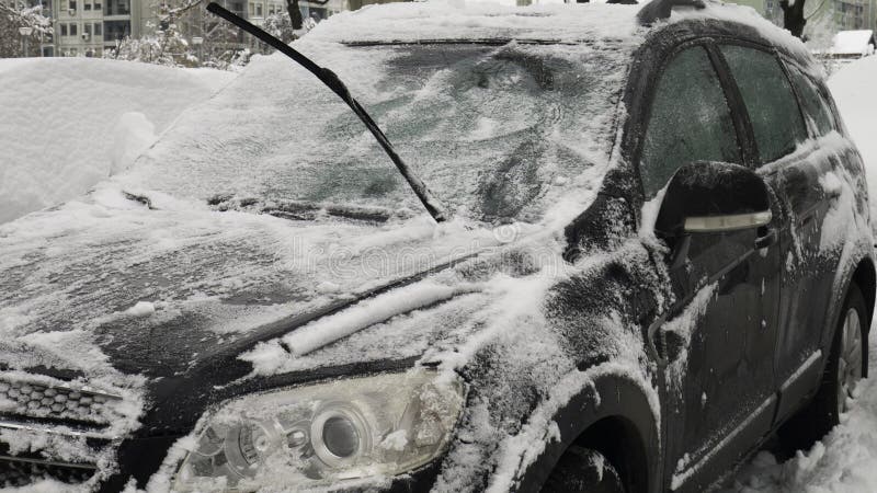 Frozen Car during the Cold and Snowy Winter Stock Photo - Image of ...