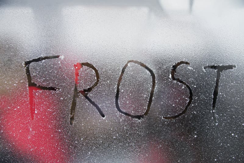 Ice Word in Car Frost stock image. Image of cool, freeze - 28138453