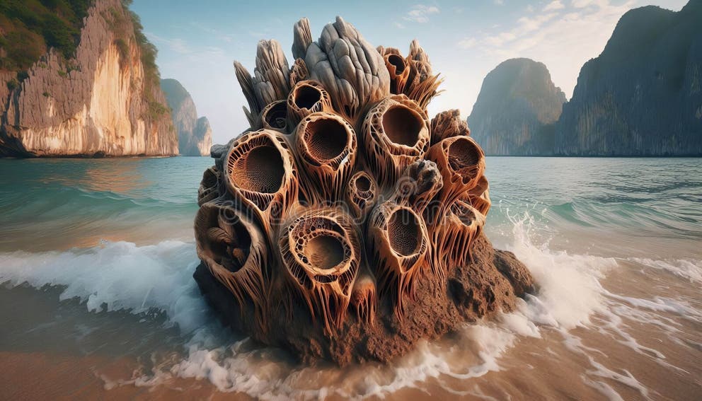 Frozen Cave Waterfall a Delicate Waterfall Like Ice Formation Stock ...