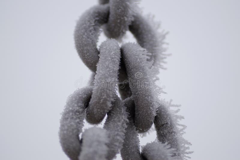 Frozen chain stock photo. Image of safe, nature, rings - 32955880