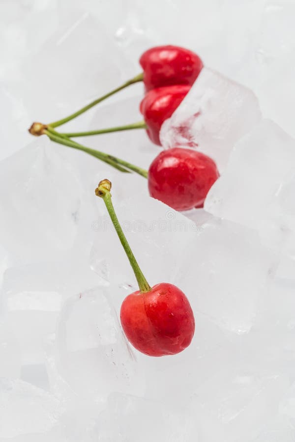 Frozen cherry stock photo. Image of cold, healthy, clean - 151373992