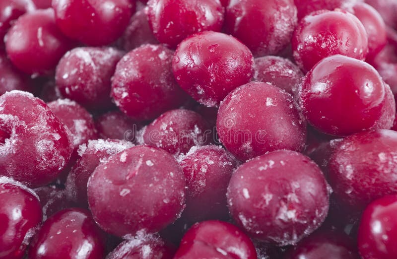 Frozen cherry. stock image. Image of reflection, frozen - 13273871