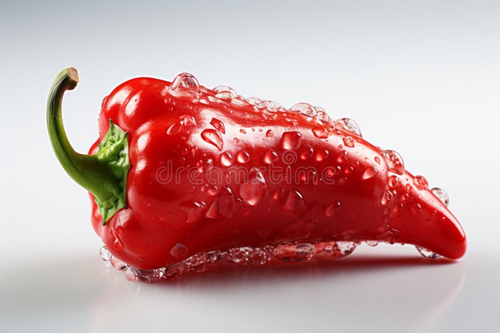 Frozen Chilli stock illustration. Illustration of white - 302306368