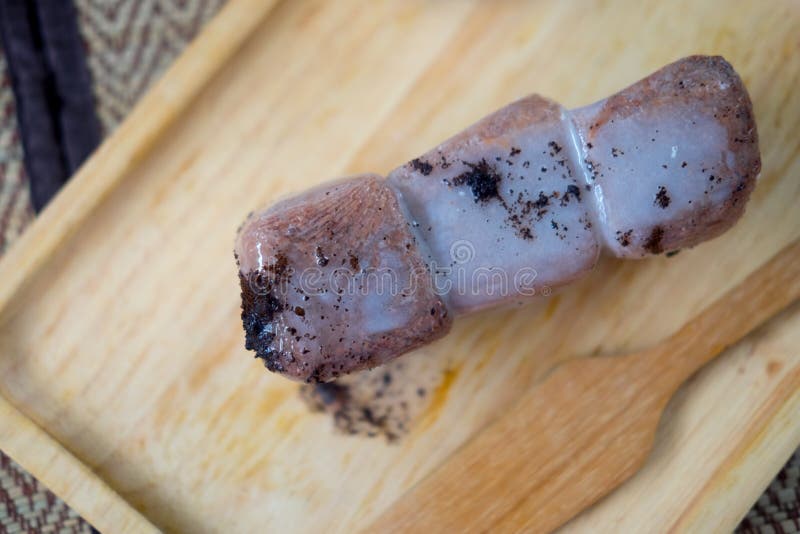 Frozen chocolate ice cubes stock image. Image of brown - 126250009