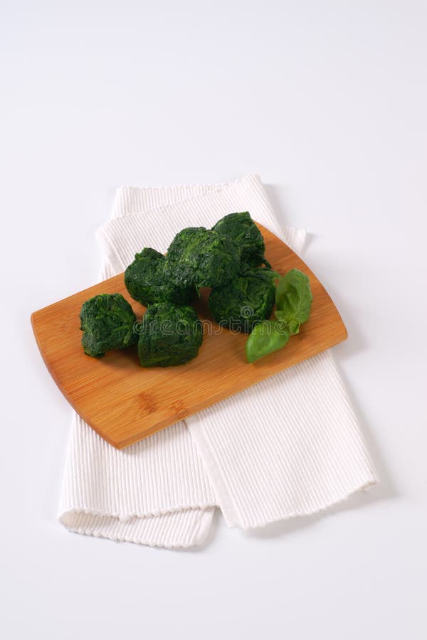 Frozen chopped spinach stock image. Image of group, wooden - 78675181