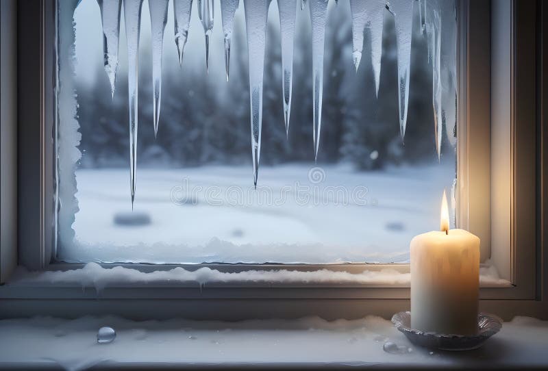Frozen Cold Window Winter Heating Turned Off Stock Photos - Free ...