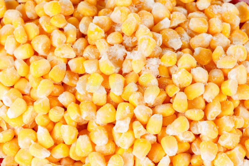 Frozen corn background stock image. Image of corn, yellow - 61064927