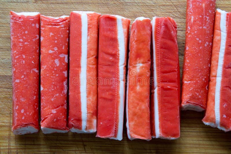 Frozen crab sticks stock image. Image of japanese, crab - 87747417