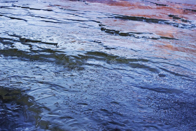 Frozen dark blue waves stock image. Image of outdoor - 265617319