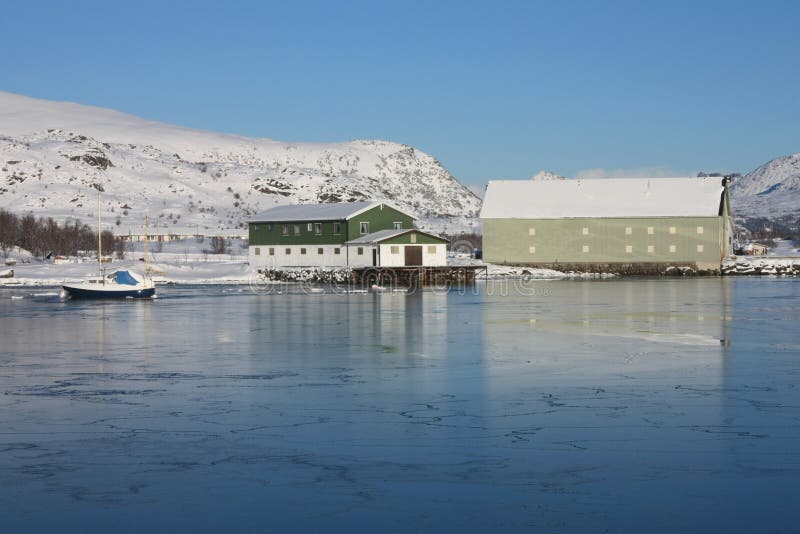 Frozen docks stock image. Image of excursion, hill, industry - 13241545