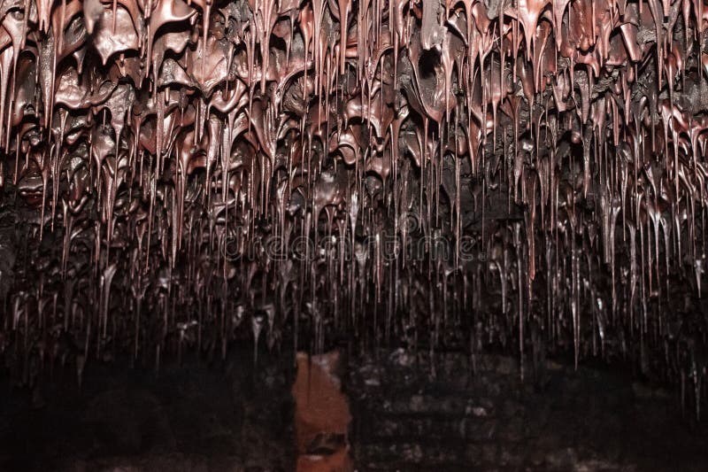 Frozen Droplets of Melted Bricks Stekaeyuschie from the Ceiling Stock ...