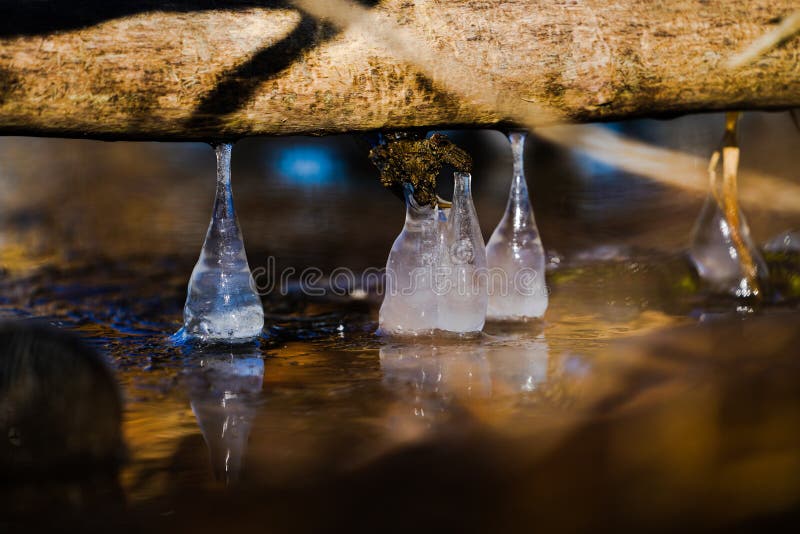 Frozen Drops stock image. Image of frozen, water, river - 109357499