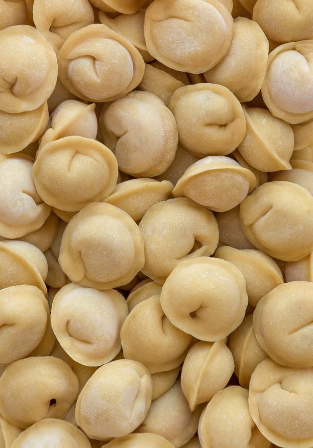 Frozen Dumplings Texture in a Market Fridge Stock Image - Image of ...