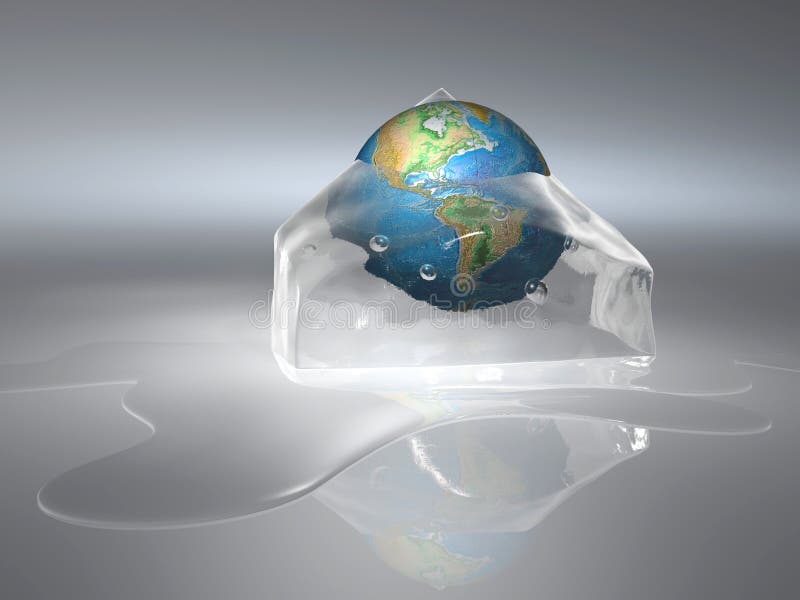 Frozen Earth stock illustration. Illustration of world - 5407121