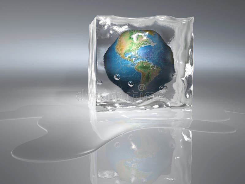 Frozen Earth stock illustration. Illustration of freezing - 5273888