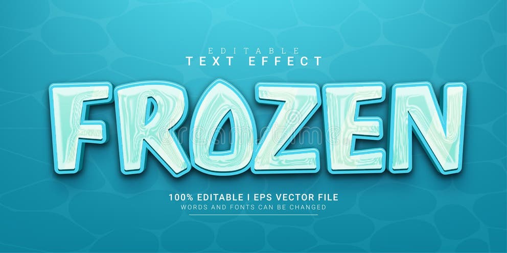 Frozen Editable Text Stock Illustrations – 622 Frozen Editable Text ...