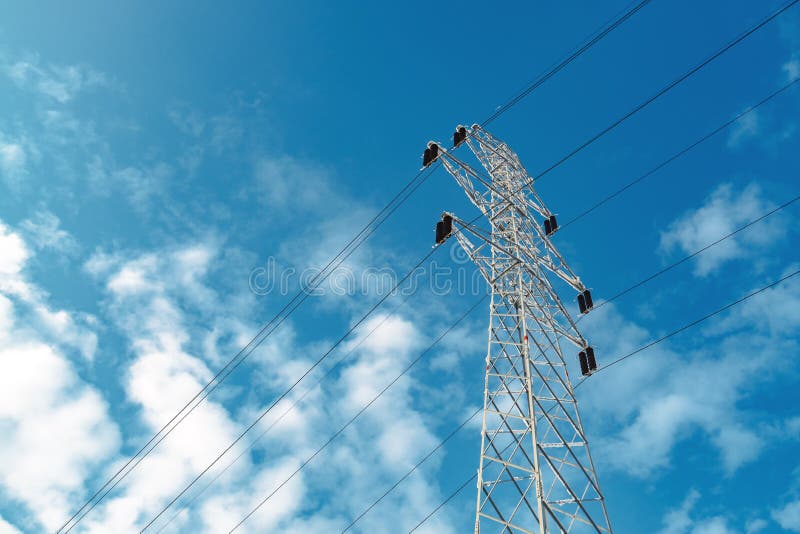 Frozen electricity pylon stock photo. Image of voltage - 135131462