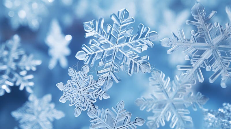 Frozen Elegance of Icy Snowflakes Under a Microscope Stock Illustration ... Frozen Elegance of Icy Snowflakes Under a Microscope Stock Illustration ...