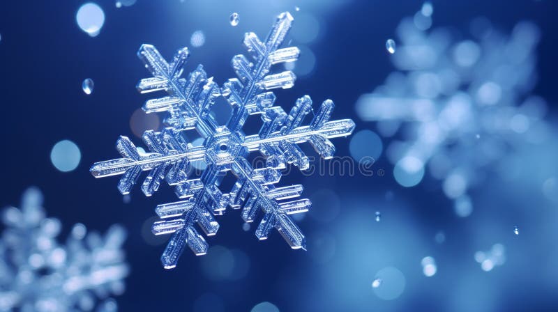 Frozen Elegance of Icy Snowflakes Under a Microscope Stock Illustration ... Frozen Elegance of Icy Snowflakes Under a Microscope Stock Illustration ...