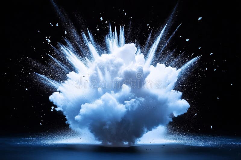 Frozen Explosion Power Energy Cold Burst Expansion a Dynamic Image of a ...