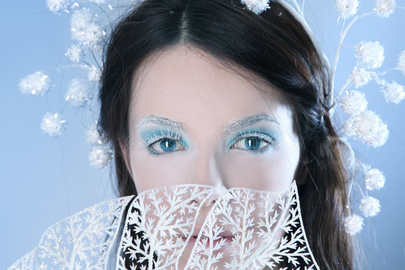 Frozen eyes stock image. Image of celebrations, blue - 47098453
