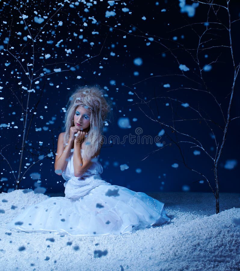 Frozen fairy stock photo. Image of cold, portrait, dreamy - 17019898