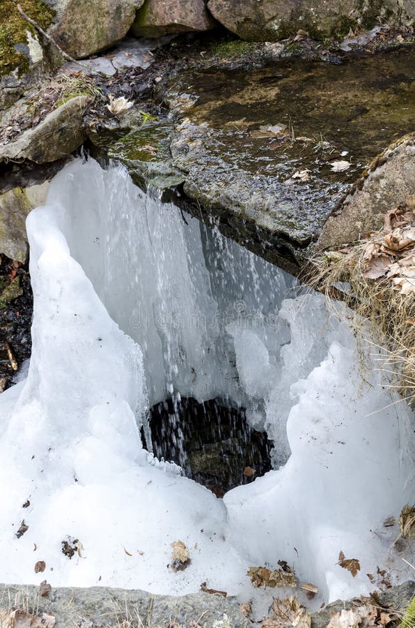 Frozen falling water stock image. Image of icicle, detail - 113423715