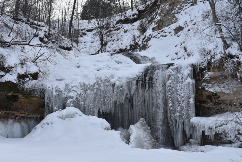 Frozen Falls stock photo. Image of frozen, winter, lost - 84392986