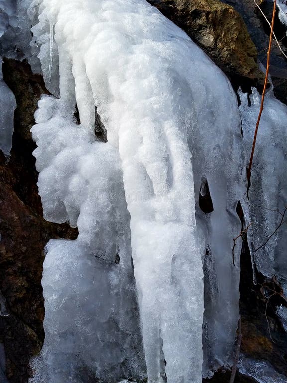 Frozen Falls Nature stock image. Image of blue, ridge - 106830389