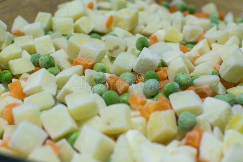 Frozen Fast Food Vegetables Stock Photo - Image of cooking, seafood ...