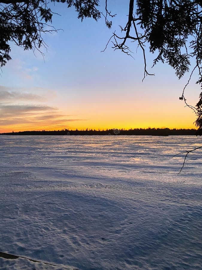 Frozen fire sunset stock image. Image of fire, fauna - 269521455