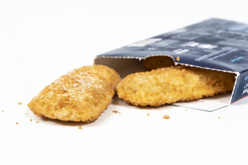Frozen breaded fish stock photo. Image of eating, fresh - 141169734