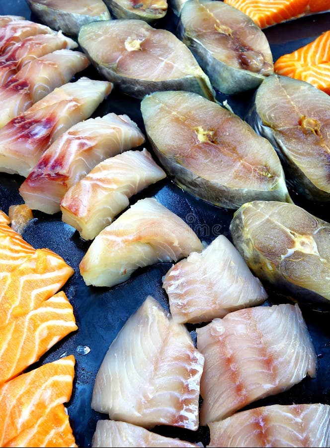 Frozen Fish Meat stock photo. Image of meal, fish, food - 46742476