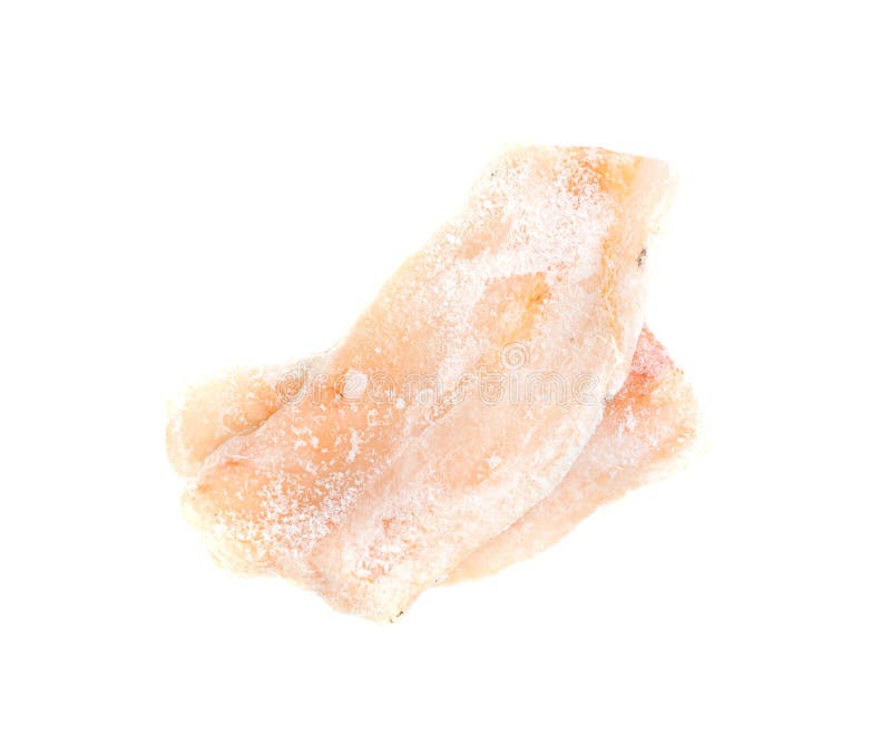 Frozen Fish, White Cod Fillet, Frozen Pollock Meat Stock Photo - Image ...