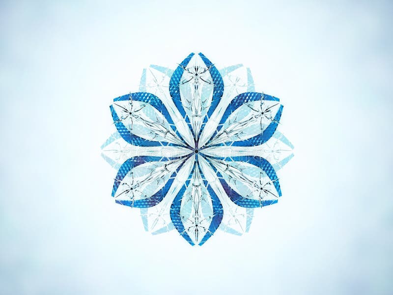 Frozen Flower/Crystal Flower Stock Illustration - Illustration of ...