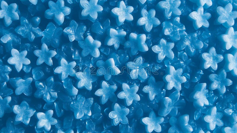 Frozen Flower Ice Cubes Blue Star Shape Texture, Ice Cubes, Frozen ...