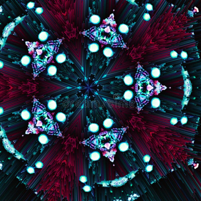 Frozen Flower from a World of Abstract Stock Illustration ...