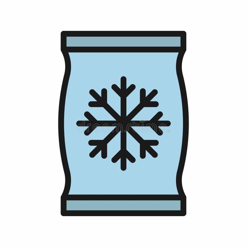 Frozen Food Icon Vector Image. Stock Vector - Illustration of outline ...