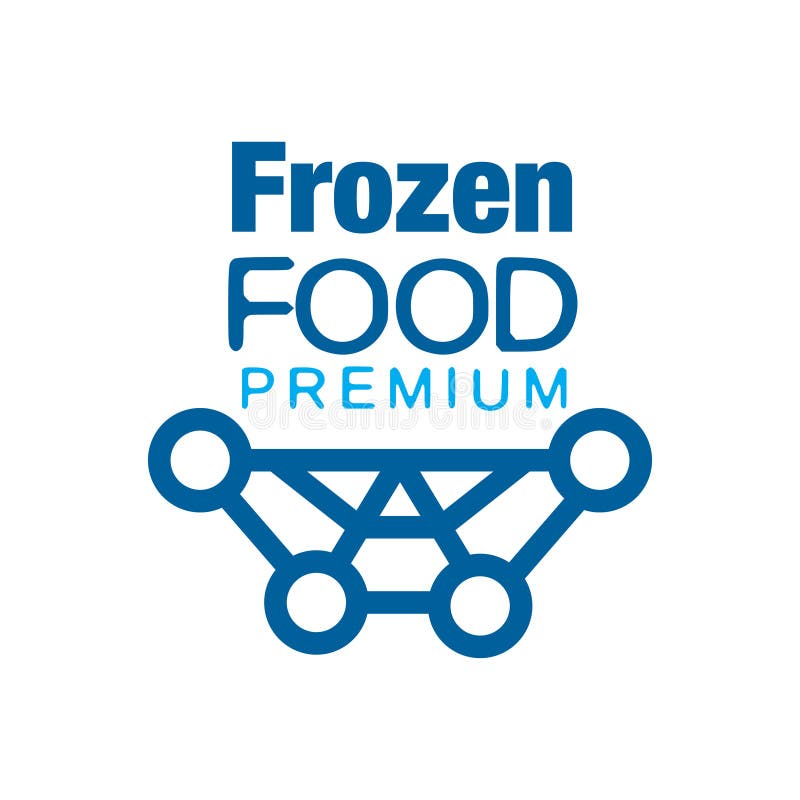 Frozen Food Premium Product, Label for Freezing with Snowflake Vector ... Frozen Food Premium Product, Label for Freezing with Snowflake Vector ...