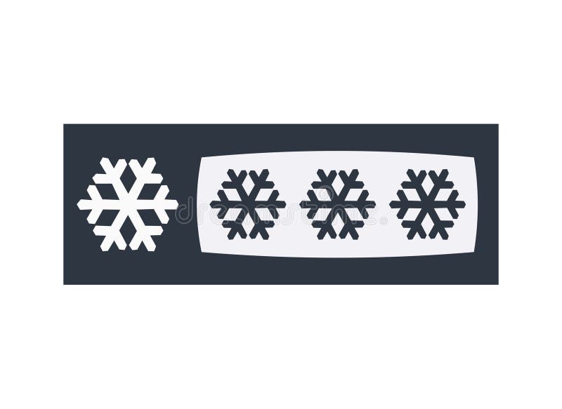 Frozen Food Storage Compartment Symbol. Vector Illustation Stock Vector ...