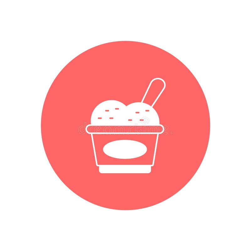 Frozen Food Vector Icon with Trendy Background Colors that Can Easily ...