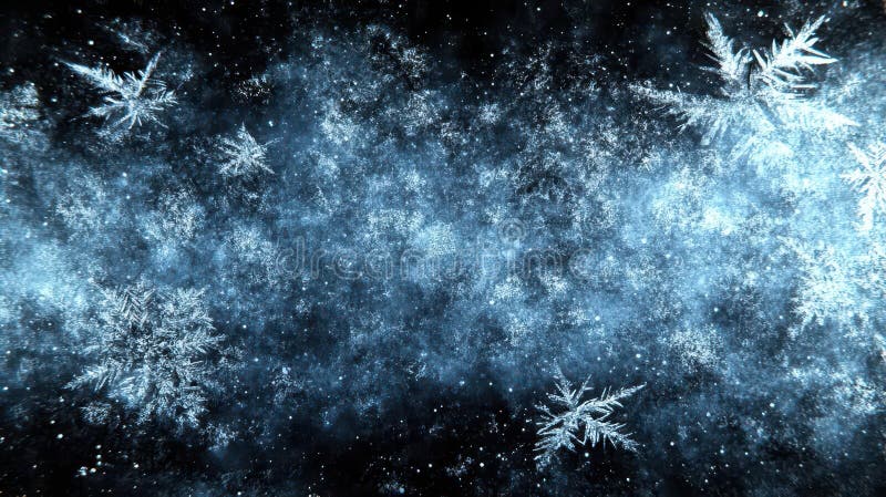 Frozen Fractals, Winter S Celestial Dance Stock Illustration ...
