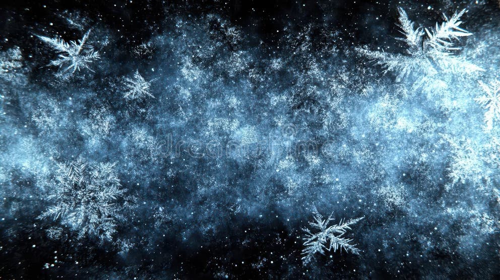 Frozen Fractals, Winter S Celestial Dance Stock Illustration ...
