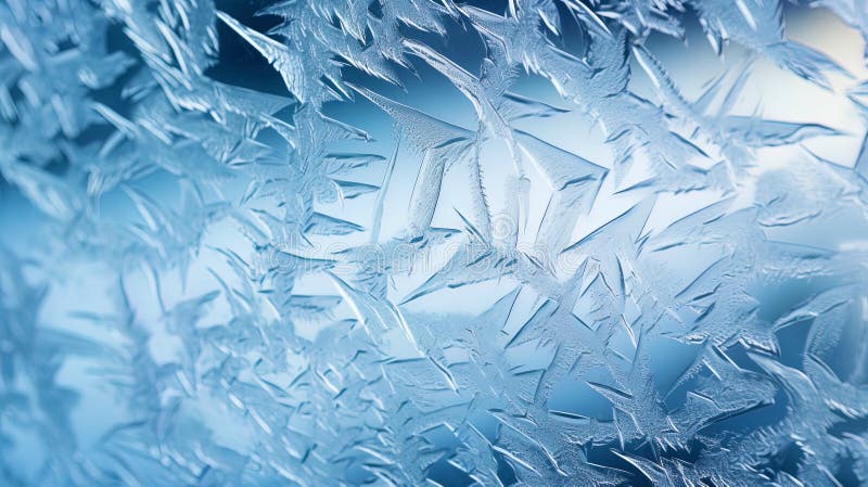 Frozen Glass with Flickering Ice Crystals Stock Illustration ...