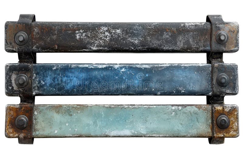 Frozen Glass and Metal Interface Menu Frame Showcasing Textured ...